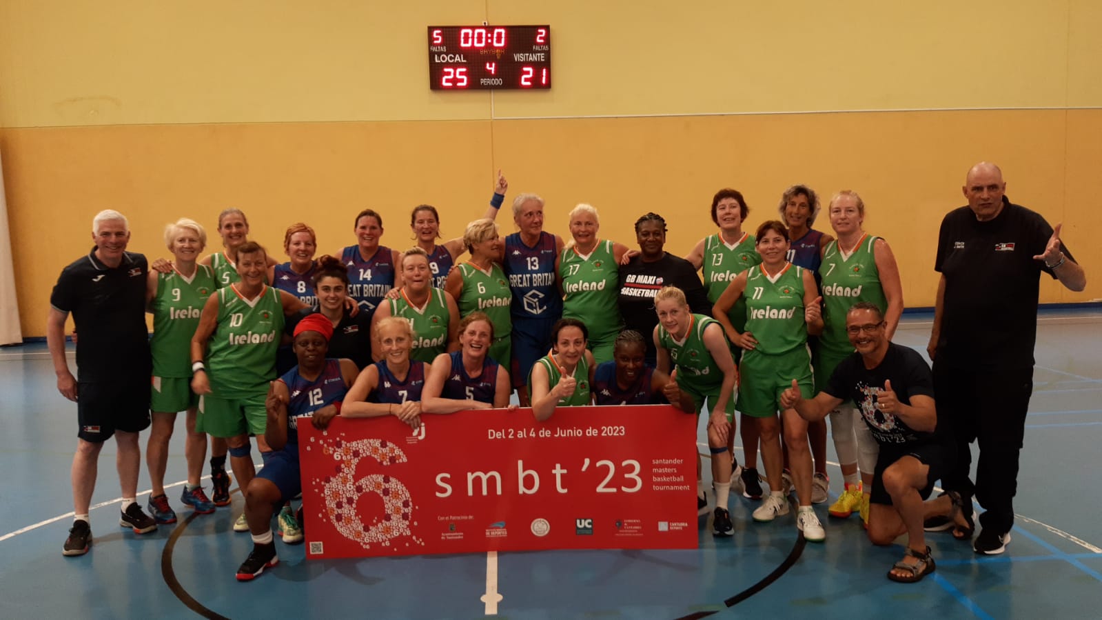 GB Maxibasketball teams win Gold and Silver in Santander, Spain - GB Maxibasketball